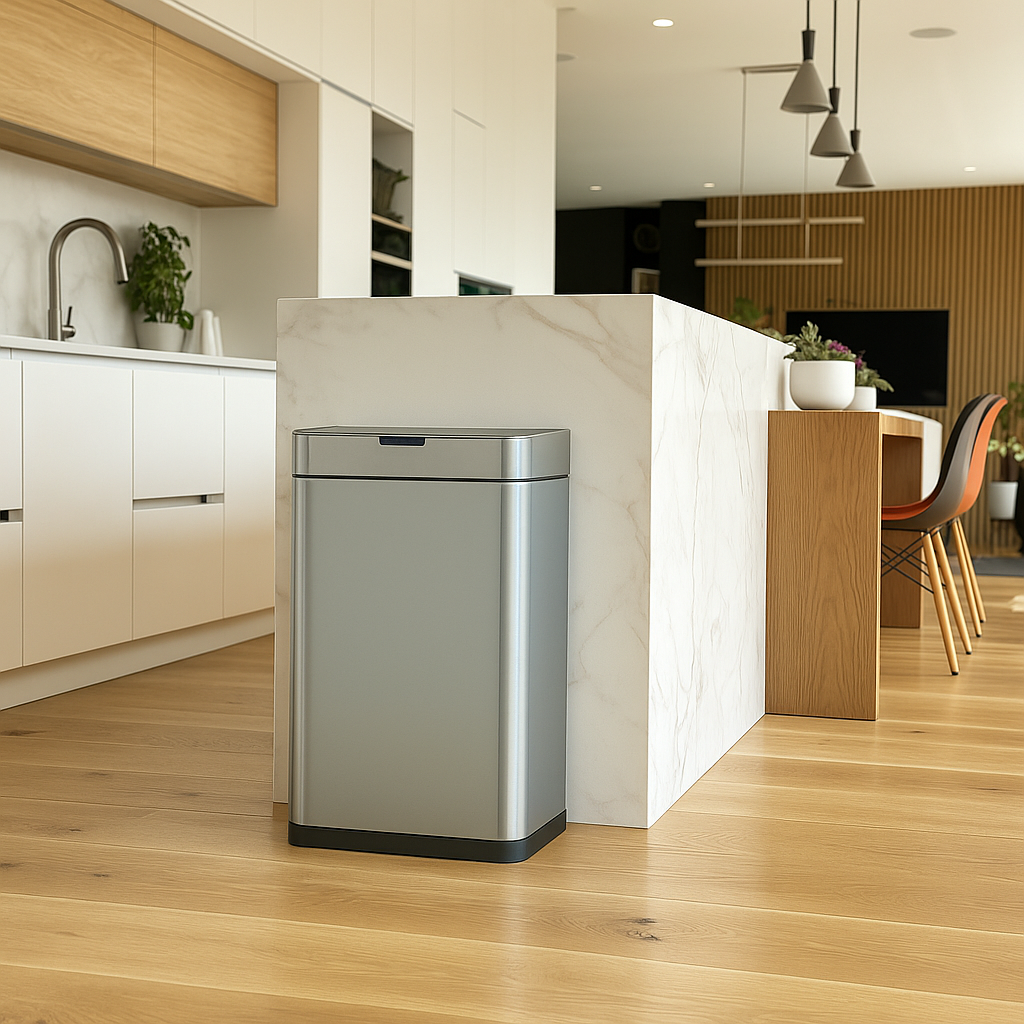 Poubelle automatique 70L DAYTONA Inox brossé couleur Inox – Kitchen ...